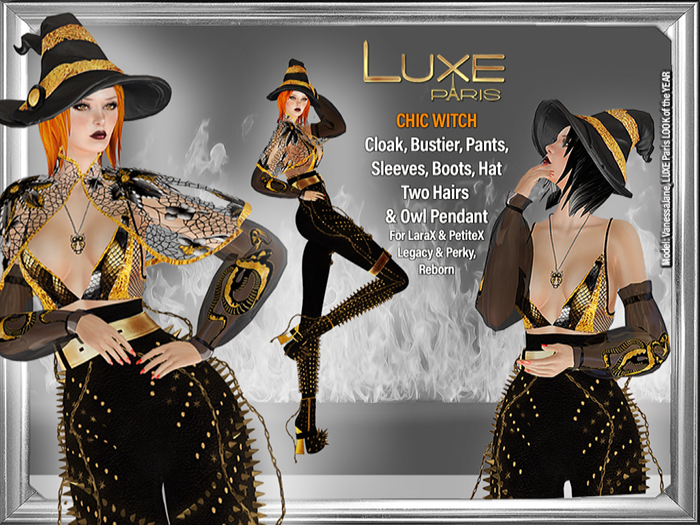 Second Life Marketplace - LUXE Paris CHIC WITCH Womens Ensemble